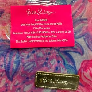 Lilly Pulitzer | Bags | Nwt Lilly Pulitzer Snappy Turtle Mesh Bag ...